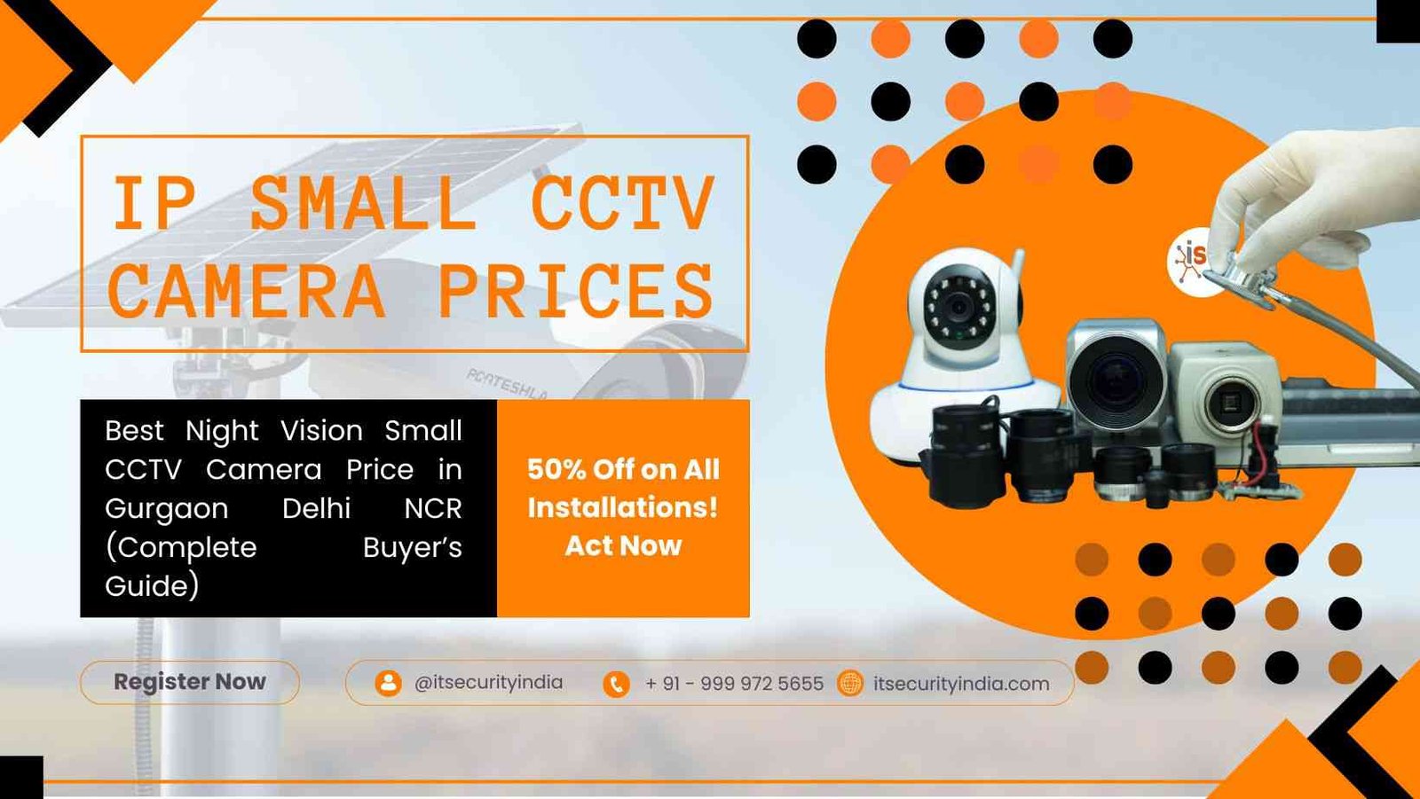 #1 Best Small CCTV Camera Prices & Installation in Gurgaon